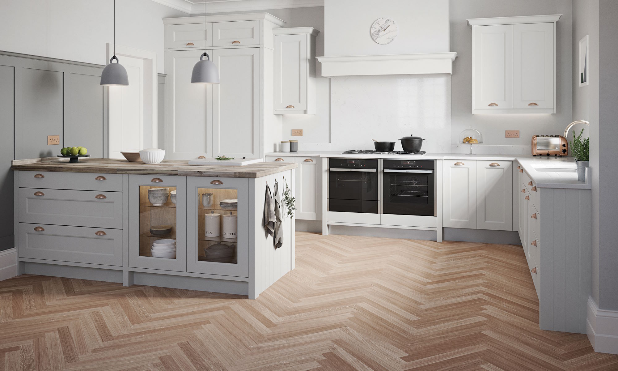 Mornington beaded kitchens - Kitchen Units Online